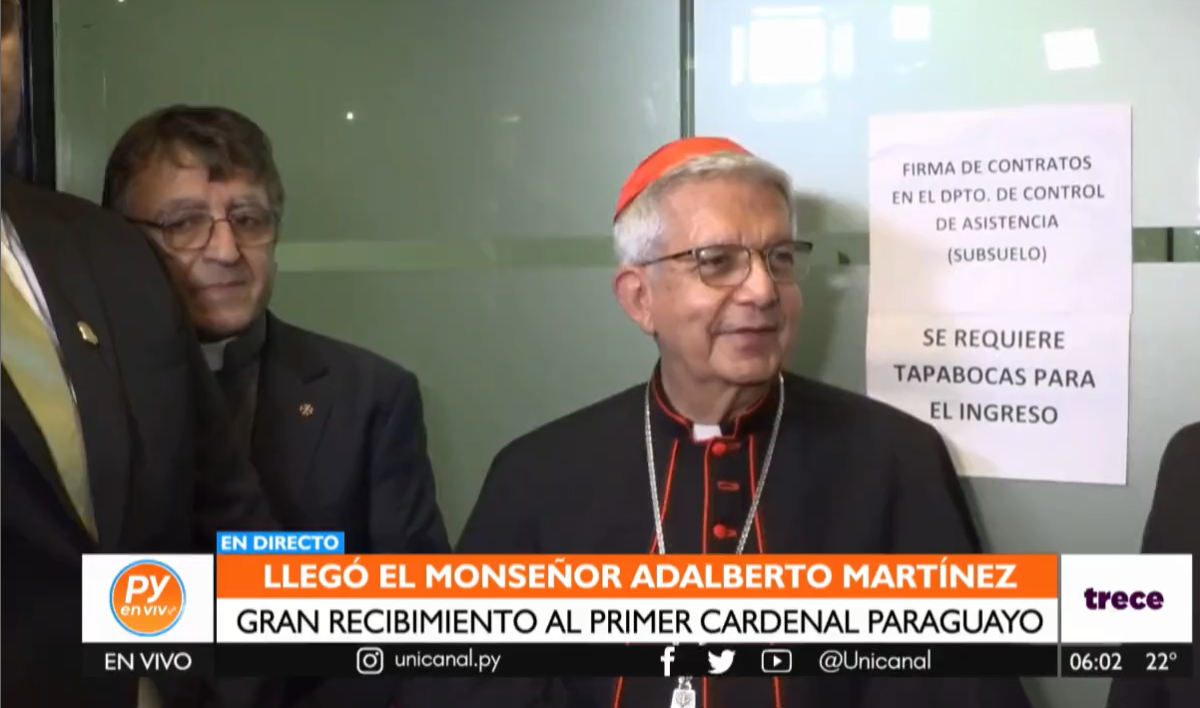 Adalberto Martínez, primer cardenal paraguayo, ya está de vuelta en ...